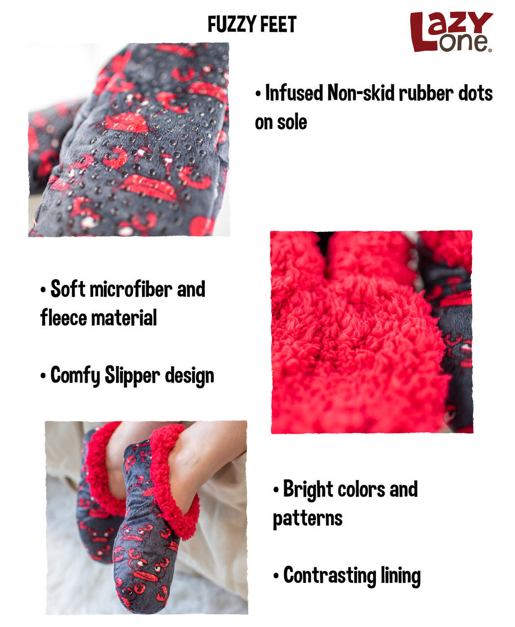 Don't Moose With Me | Fuzzy Feet Slippers | LazyOne