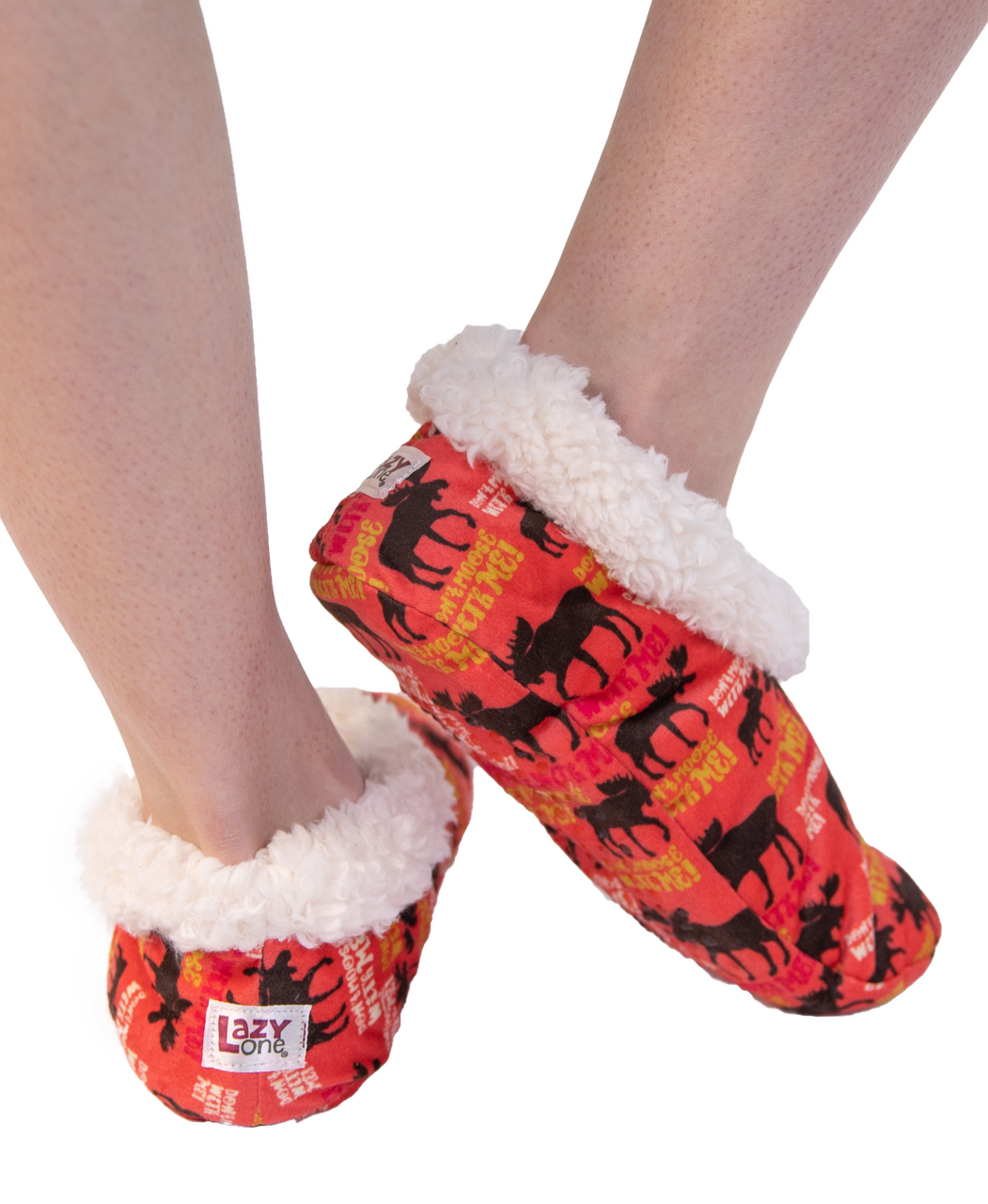 Don't Moose With Me | Fuzzy Feet Slippers | LazyOne
