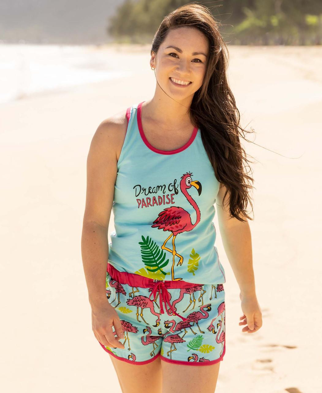 Dream Of Paradise - Flamingo | Women's Shorts | LazyOne