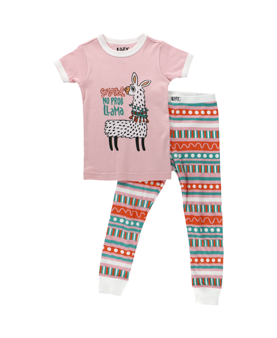 No Prob Llama Kid's Short Sleeve PJ's - Lazy One