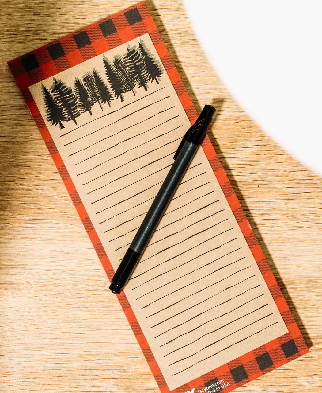 Plaid Forest | Notepad | LazyOne