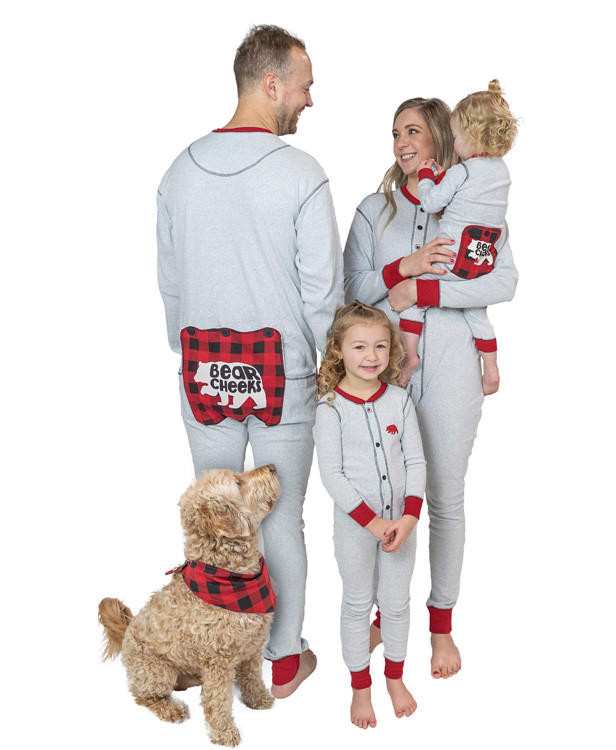 Grey Bear Cheeks Adult Onesie Flapjack | LazyOne