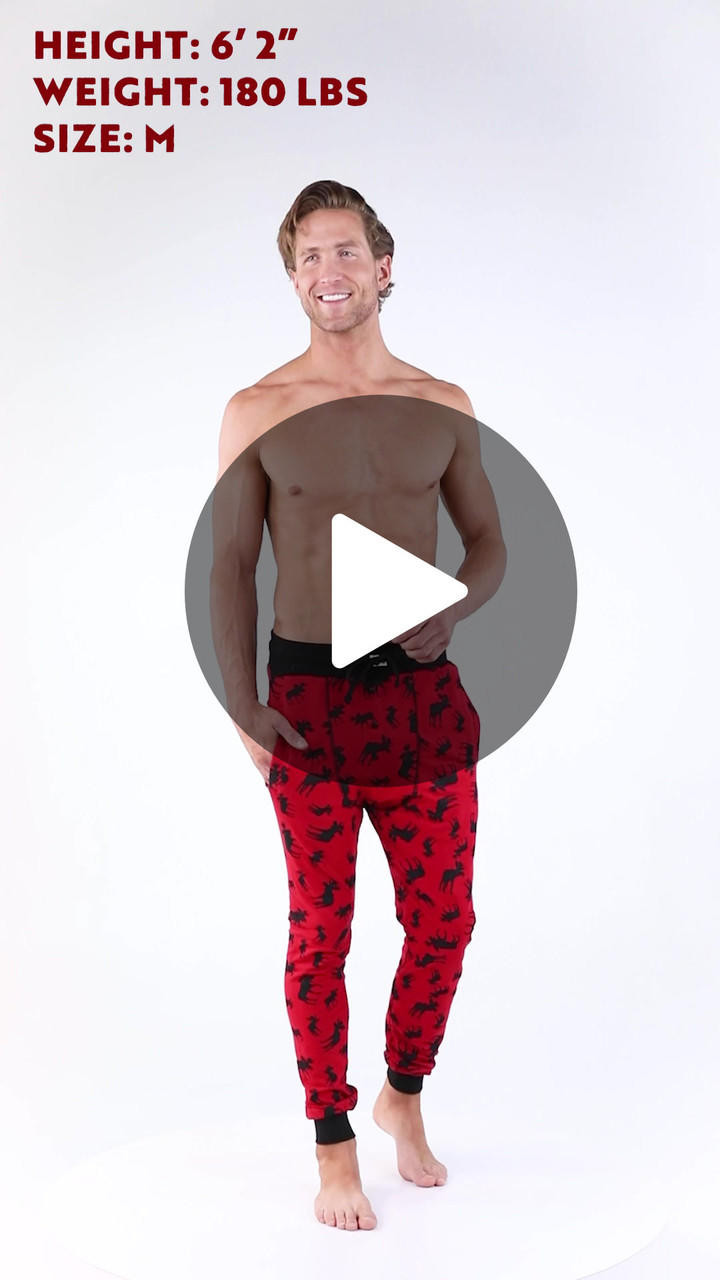 Moose Pattern | Men's Long Johns | LazyOne
