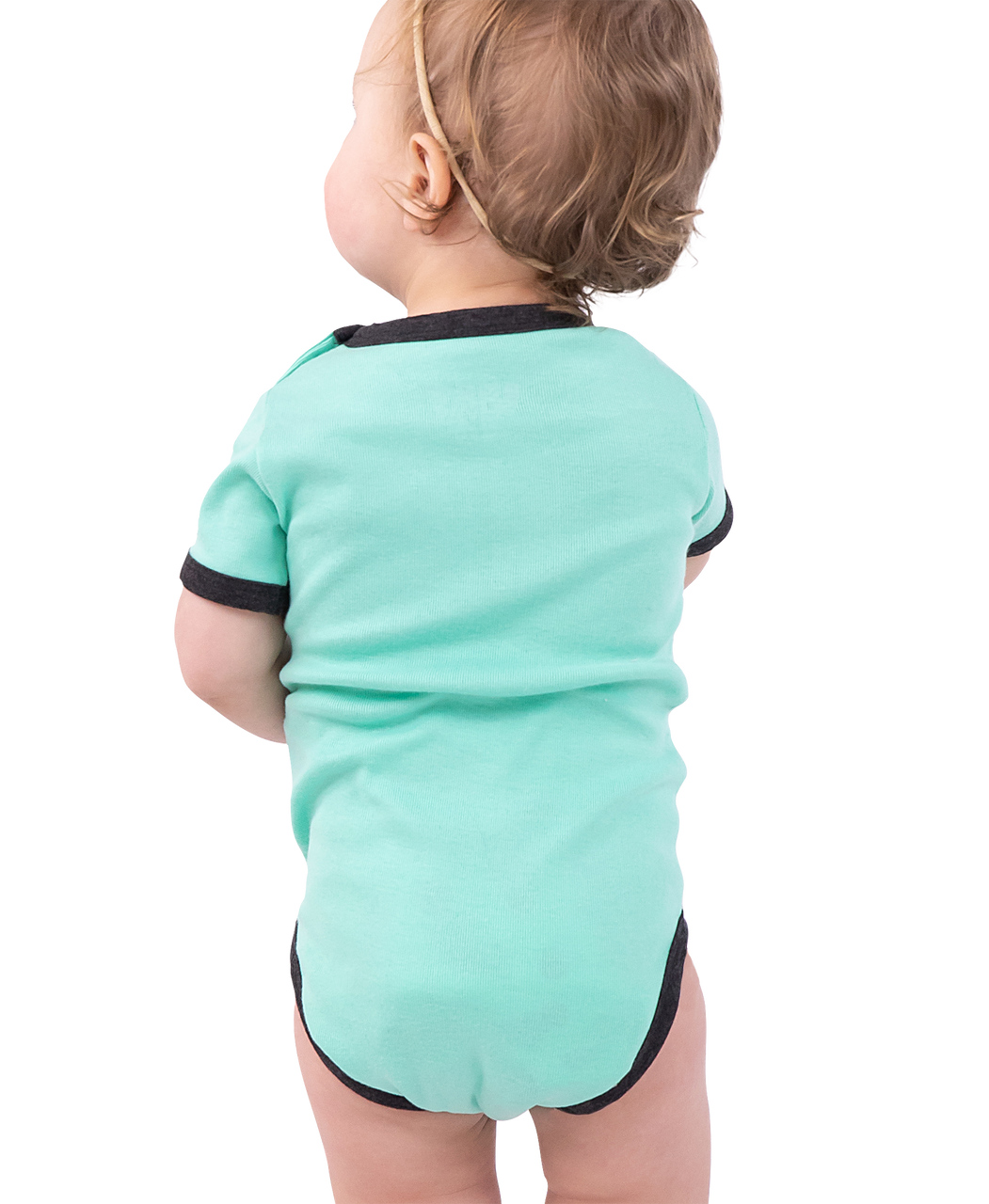 Pasture Bedtime Mint - Horse | Infant Creeper Onesie | LazyOne