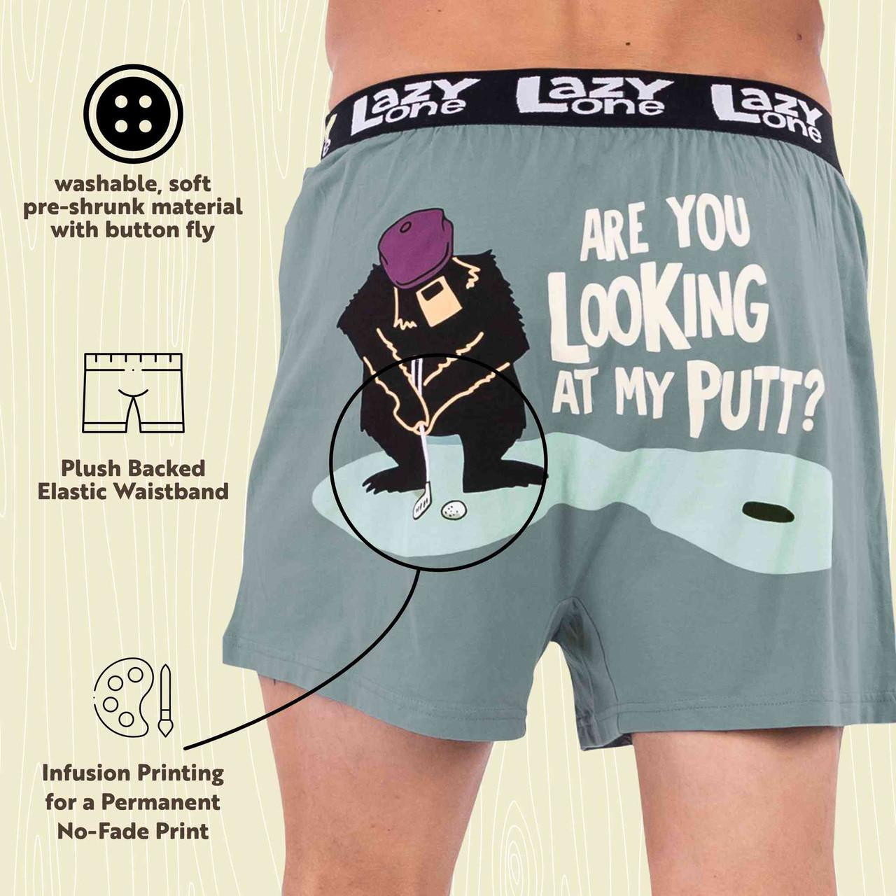 Looking at My Putt? Men's Funny Boxer