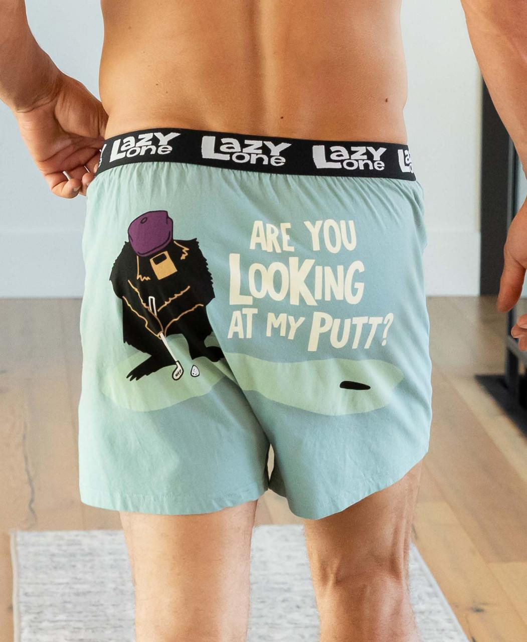 Looking at My Putt? Men's Funny Boxer