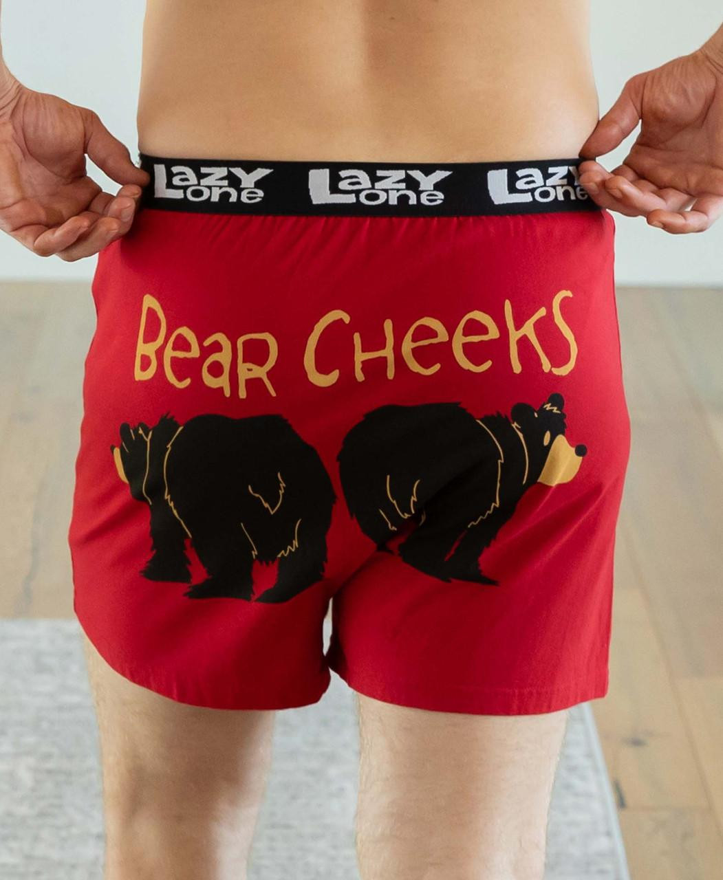 LazyOne - Men's Funny Boxer Bear Cheeks