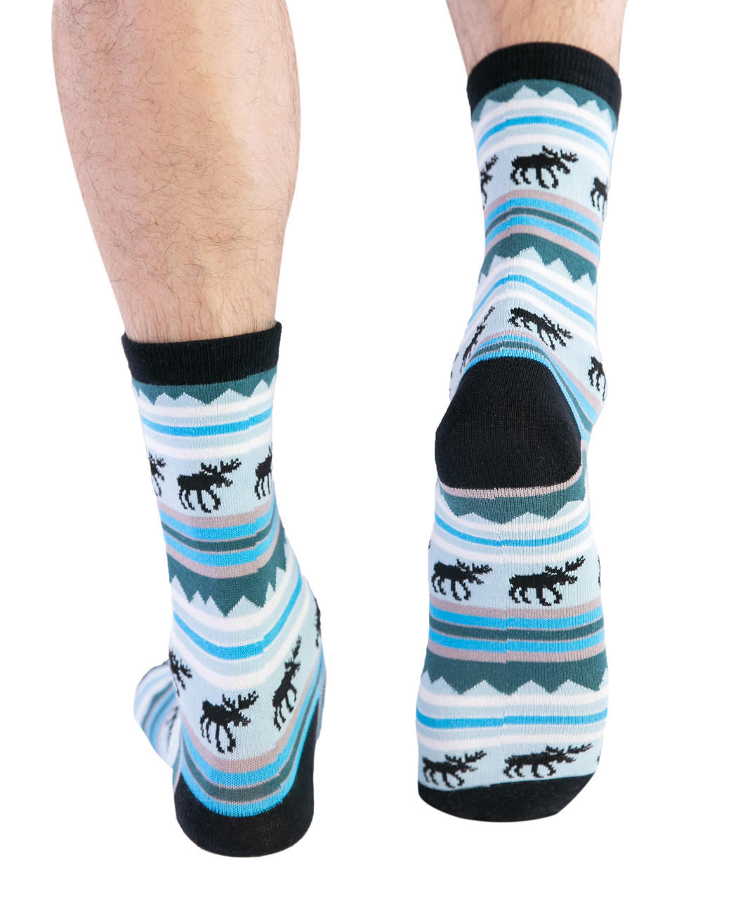 Winter Moose | Crew Sock | LazyOne