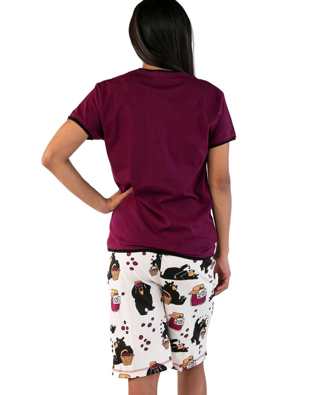 Huckleberry Women's Bear Bermuda Short Set
