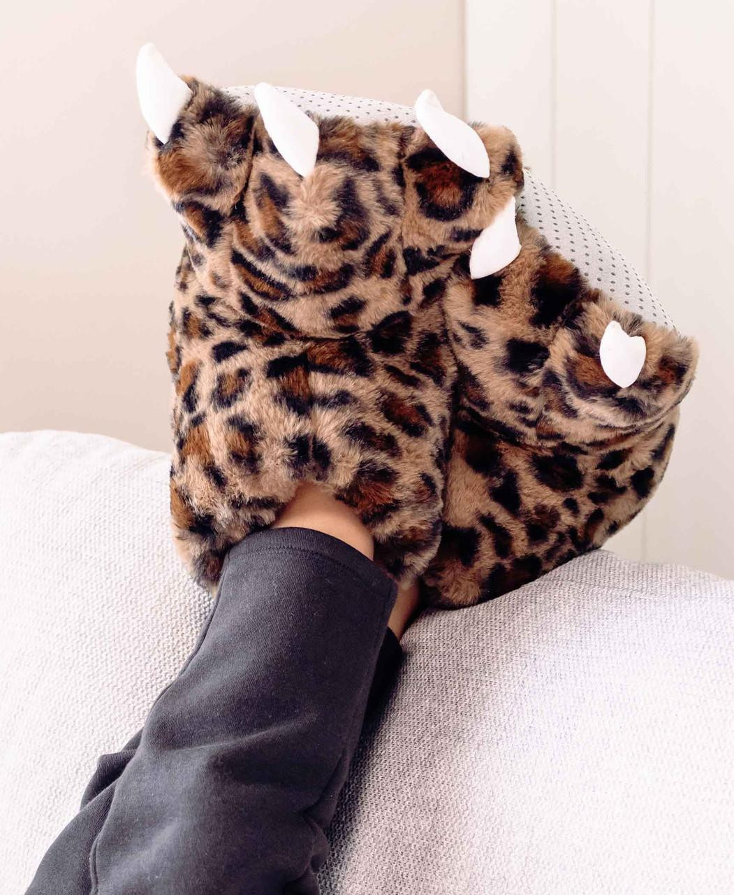 Leopard Kid and Adult Paw Slipper