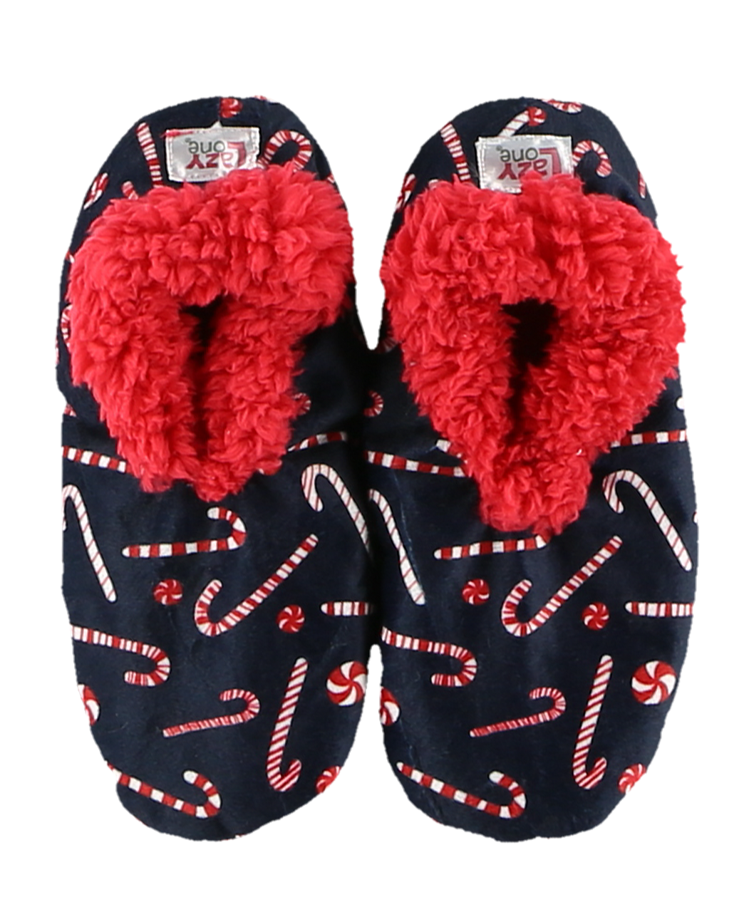 Candy Cane Fuzzy Feet Slipper