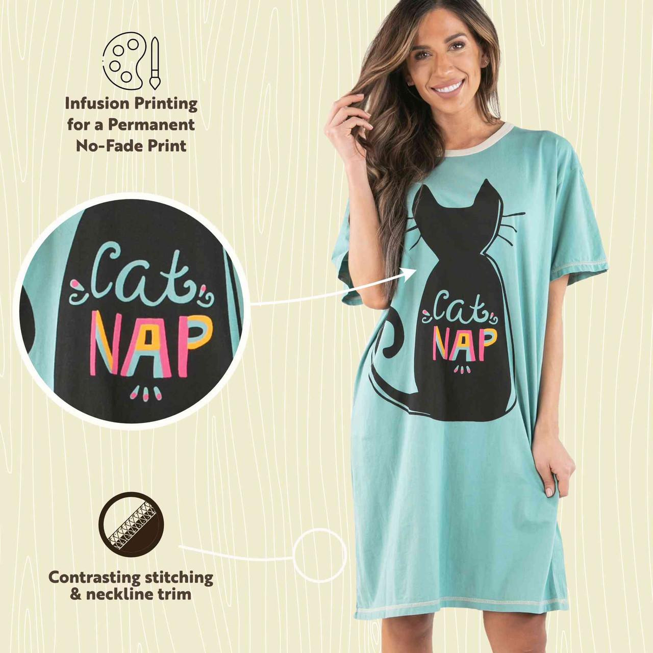 Cat Nap Blue Nightshirt