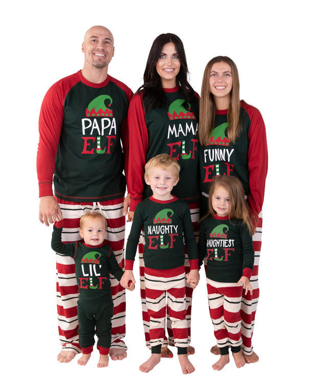 Family Elf Stripe Men's Pajama Pants