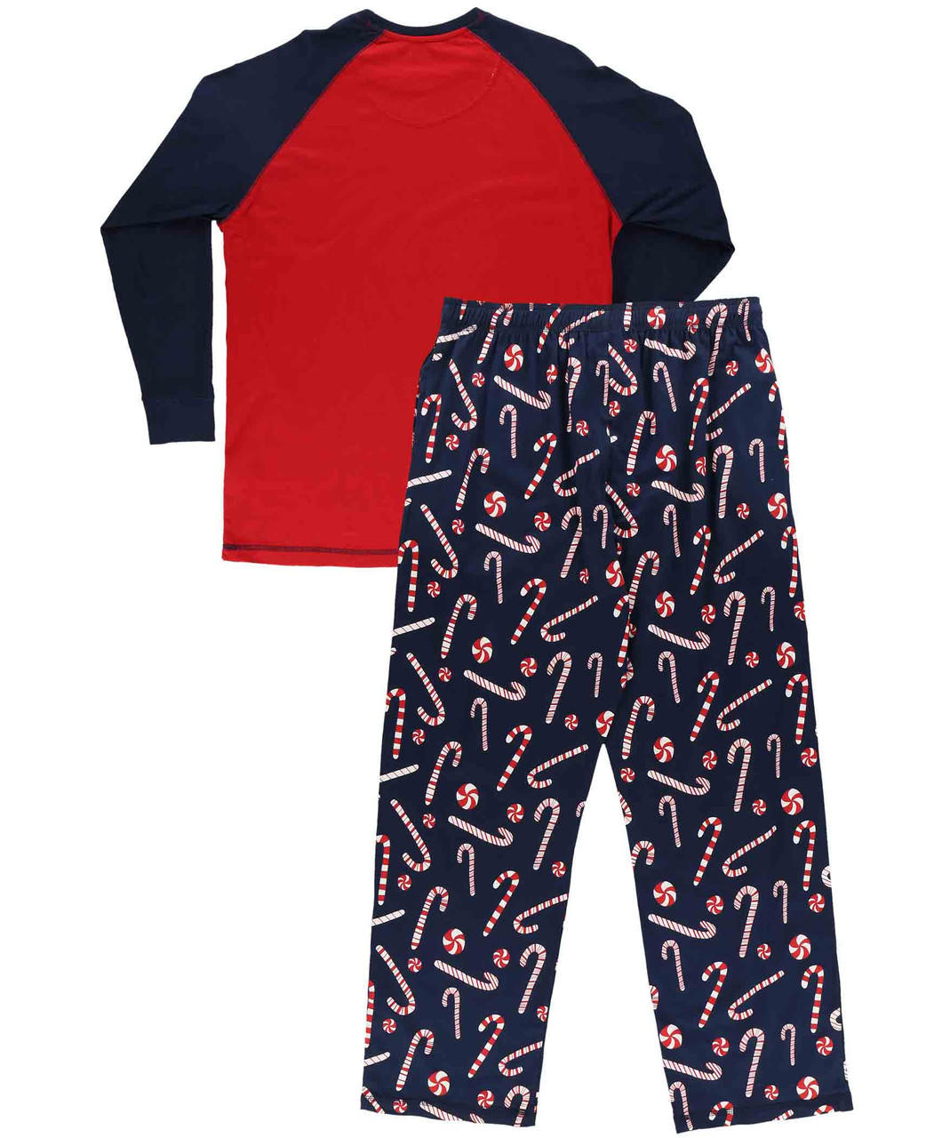 Candy Cane Men's Christmas Long Sleeve PJ Set