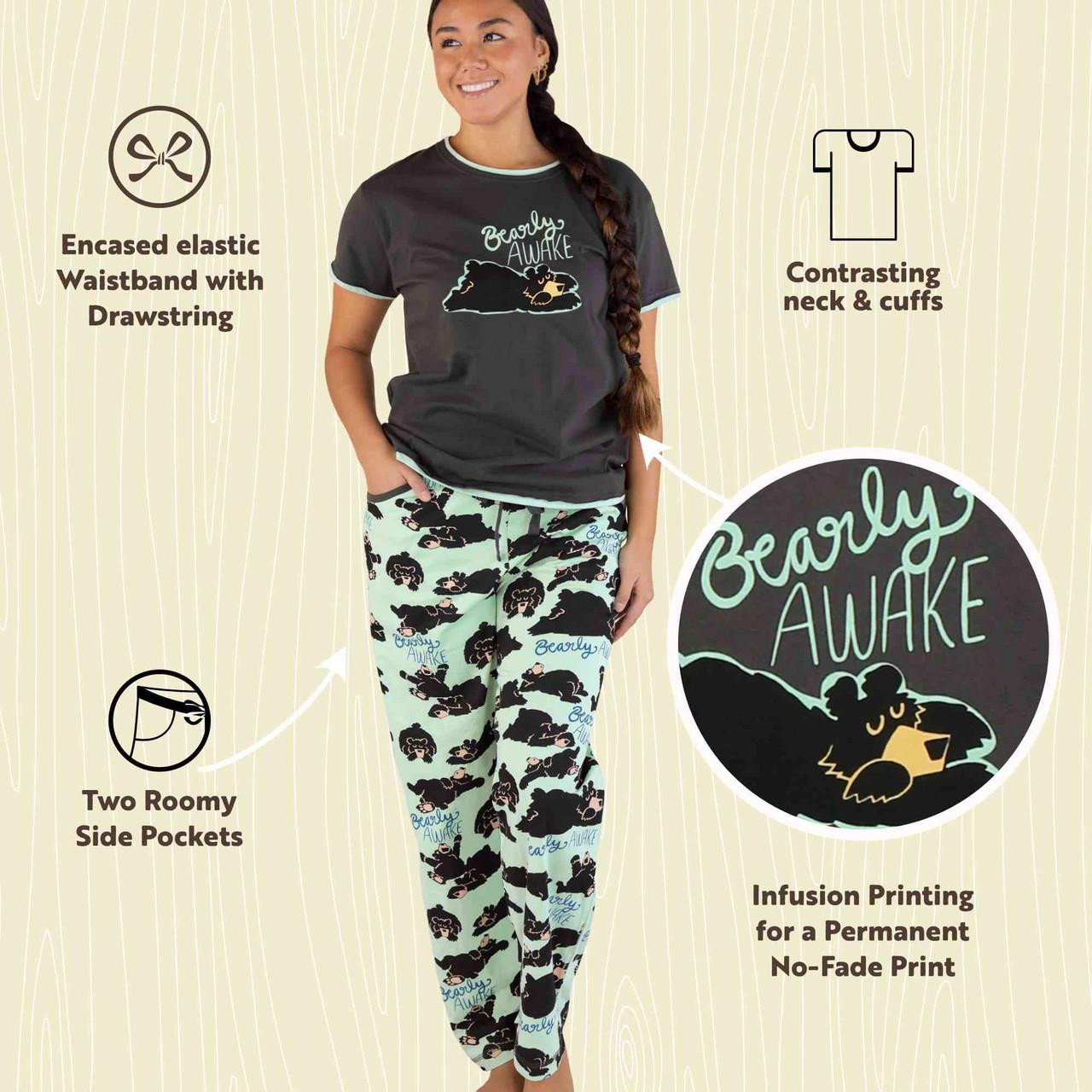 Bearly Awake Women's Regular Fit PJ Set