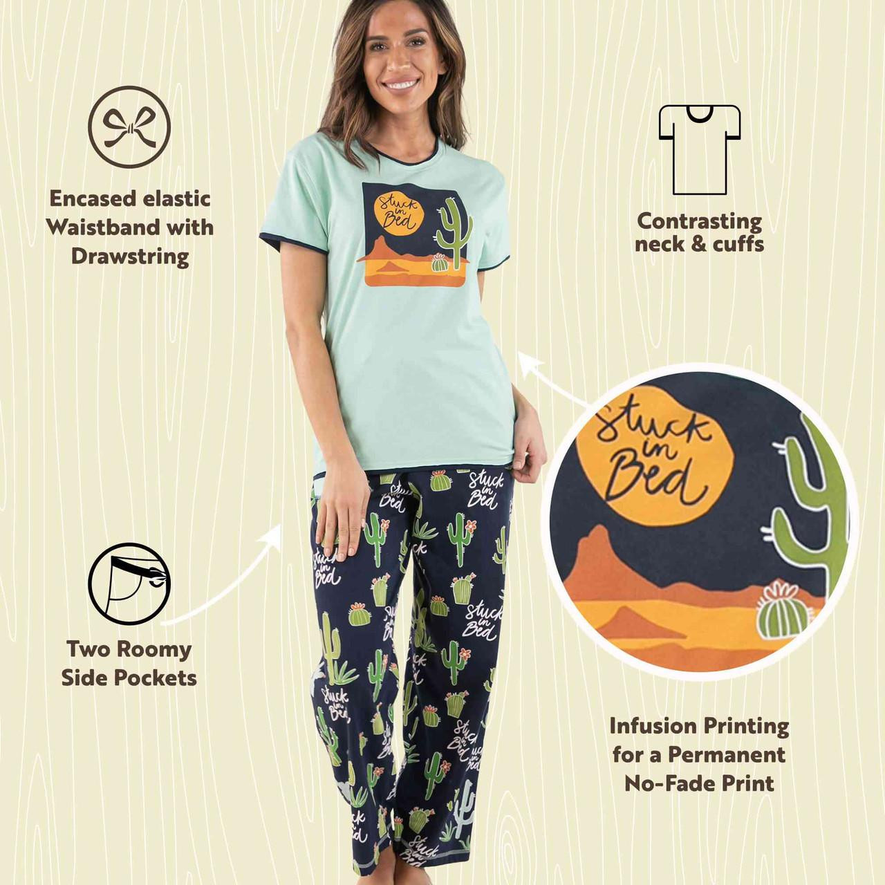 Stuck in Bed Women's Regular Fit PJ Set