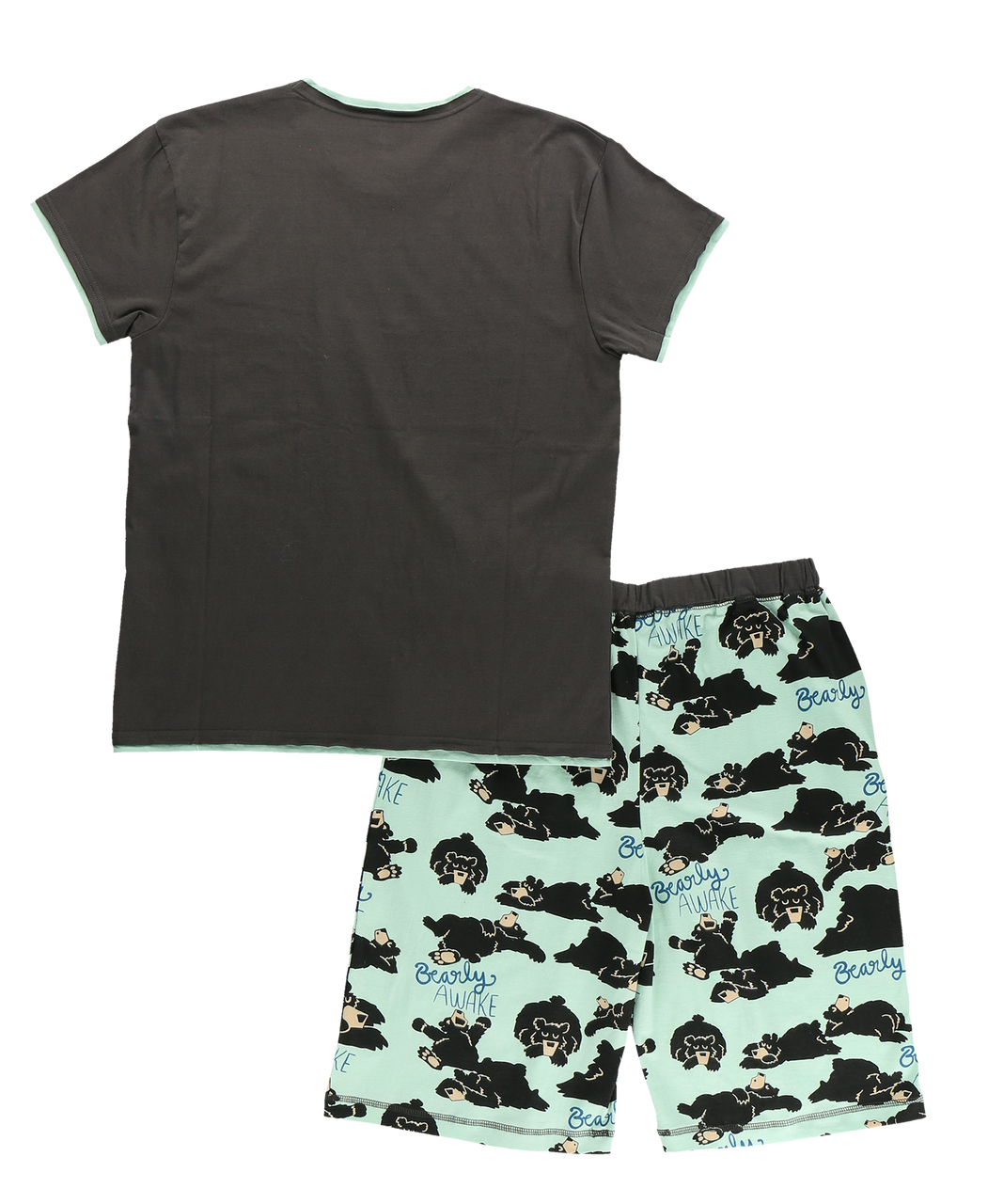 Bearly Awake Grey Women's Bermuda Short Set