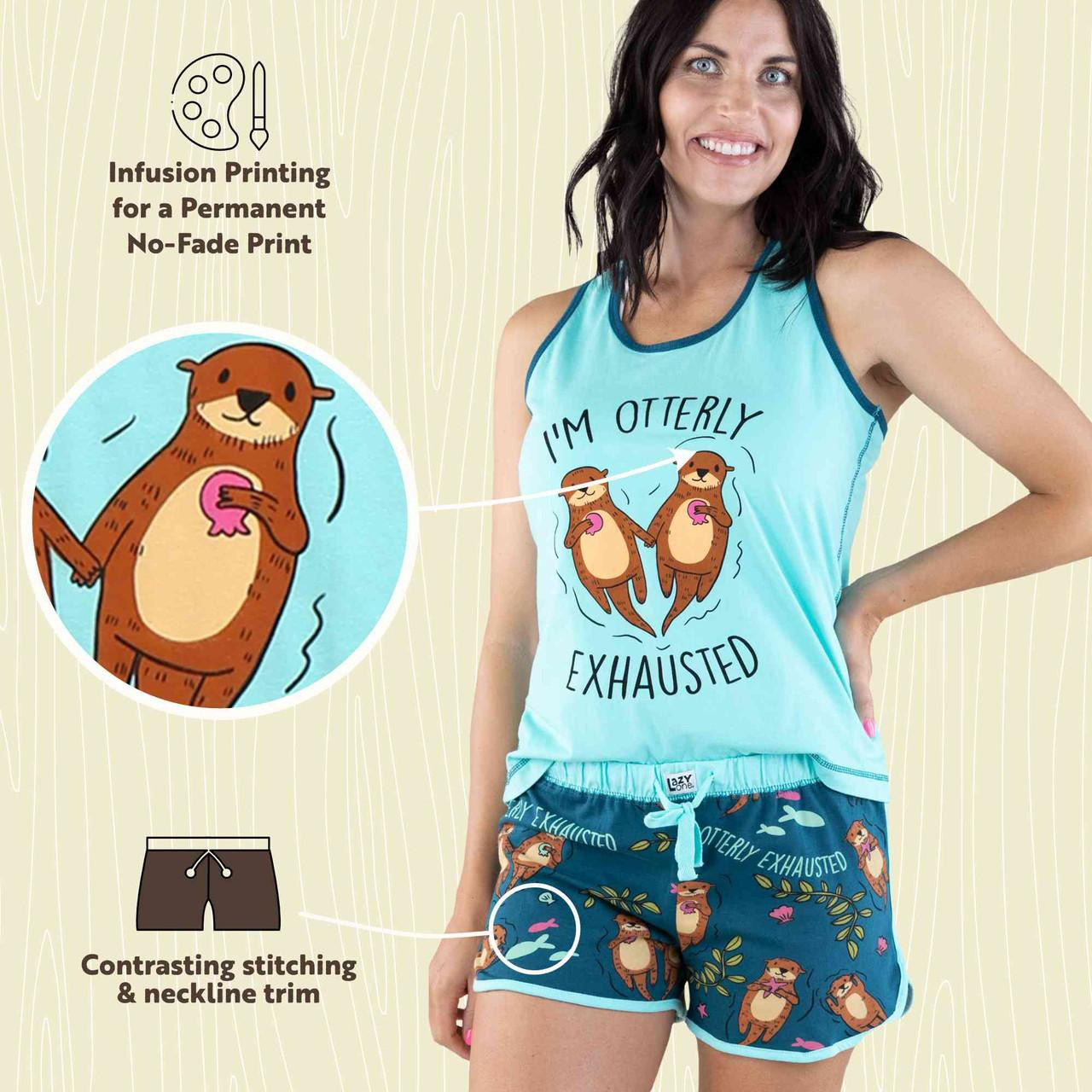 Otterly Exhausted Women's Tank & Short Set