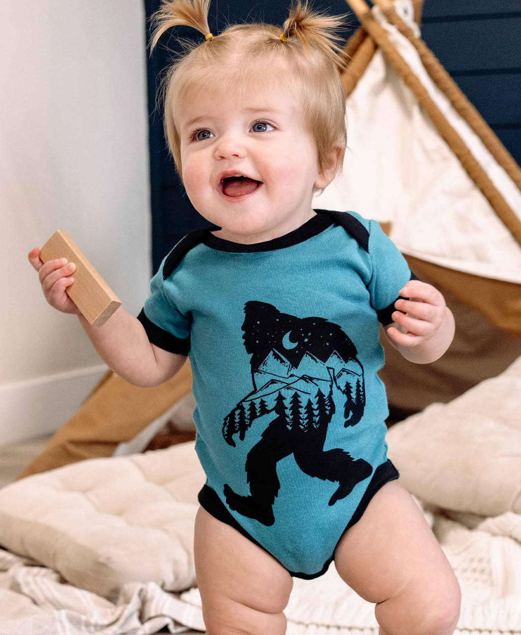 Mountain Bigfoot Infant Onesie Creeper