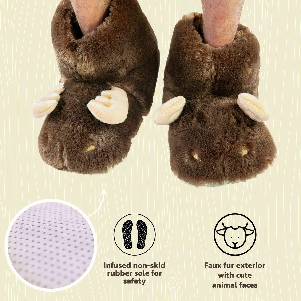Moose Critter Slippers