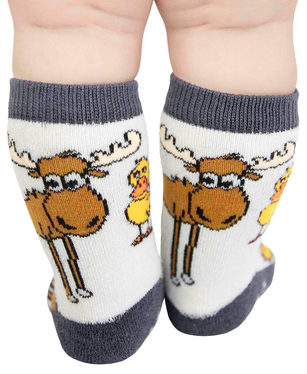 Duck Duck Moose Blue Infant Sock