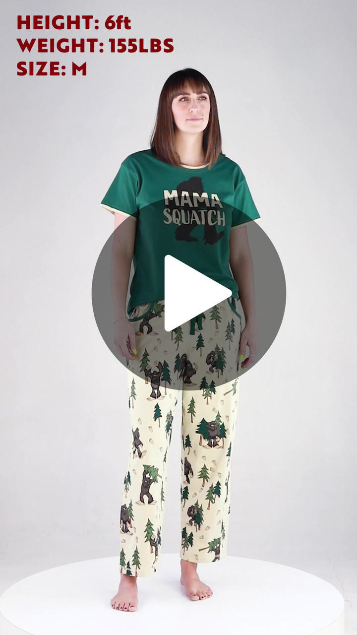 Mama Squatch Women's Regular Fit PJ Set