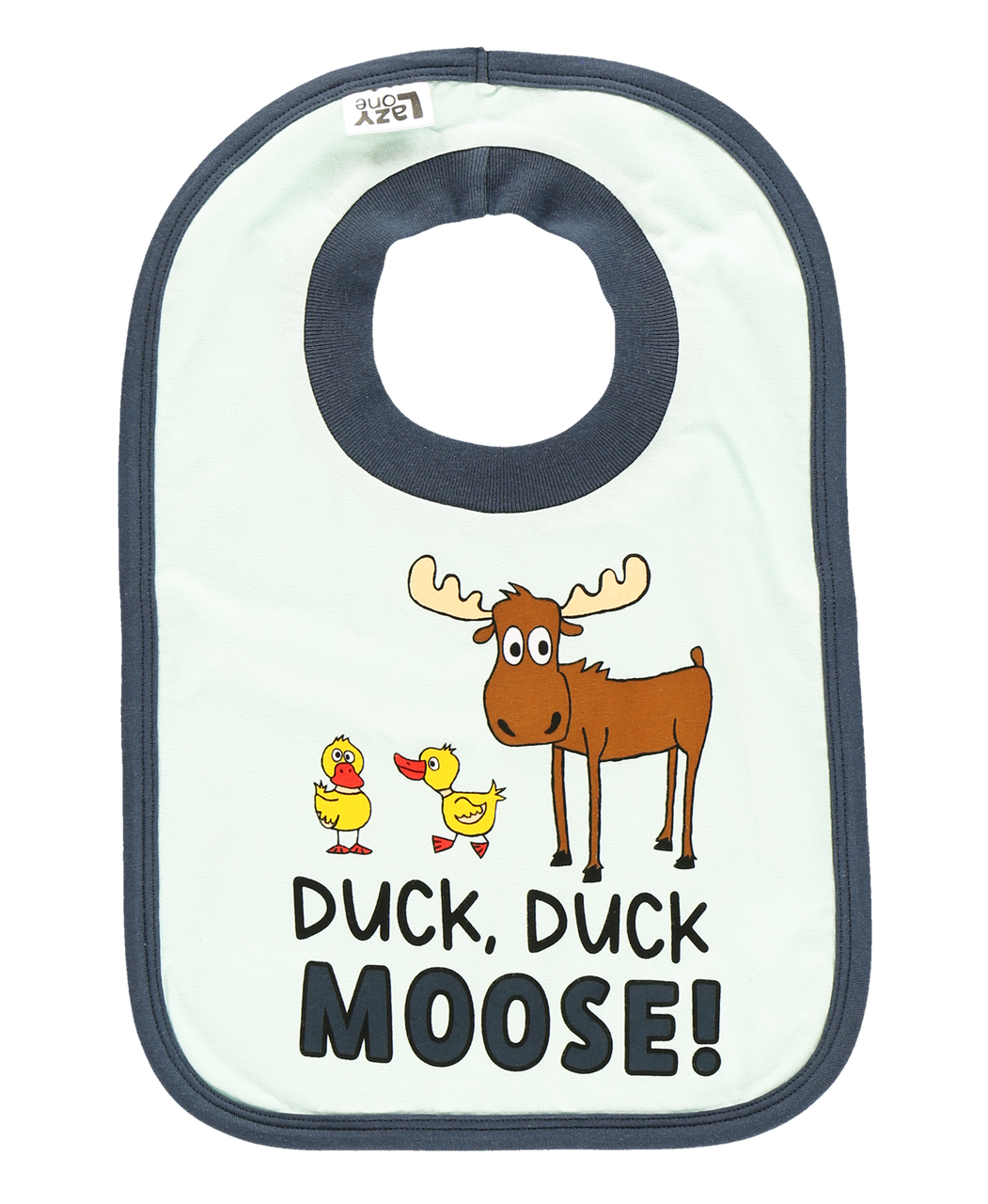 Duck Duck Moose Light Blue Infant Bib