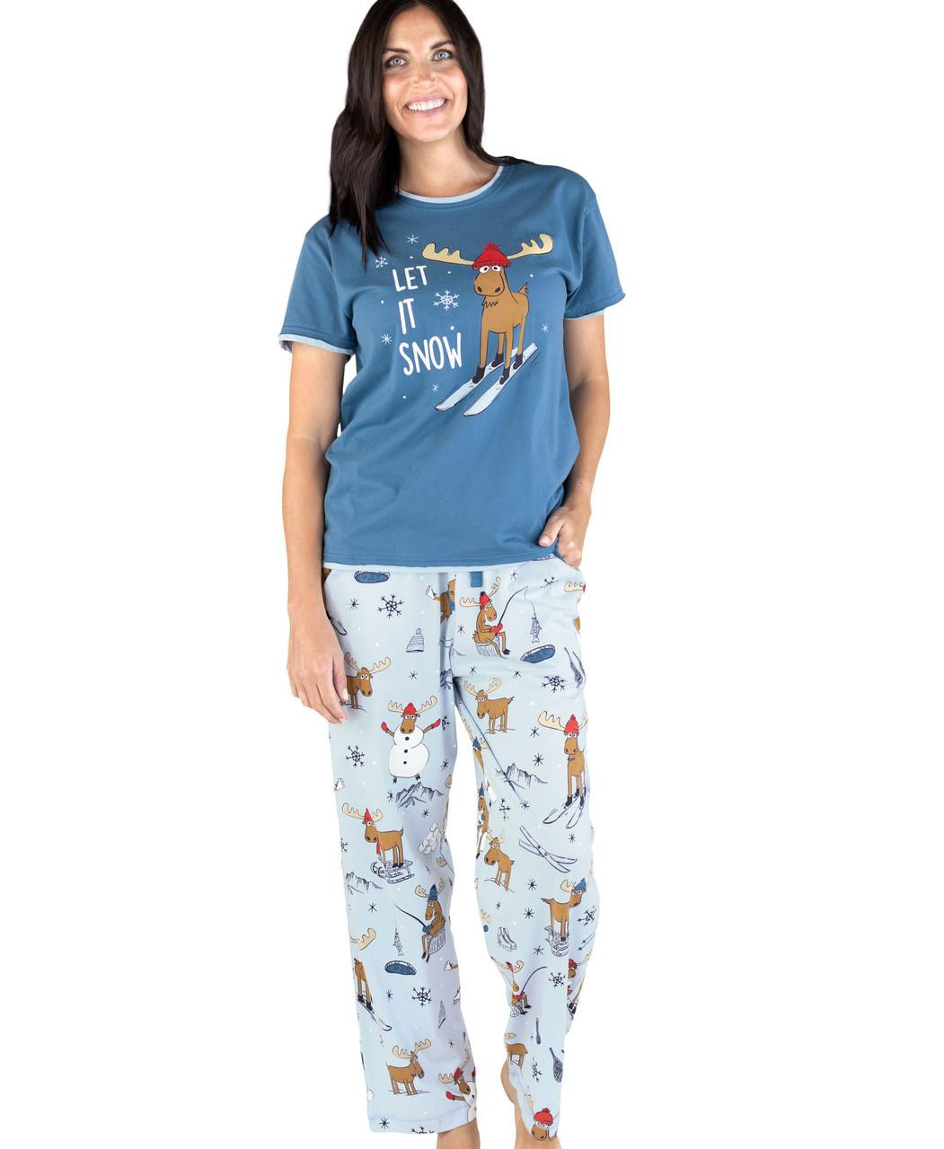 Let It Snow Women's Regular Fit PJ Set