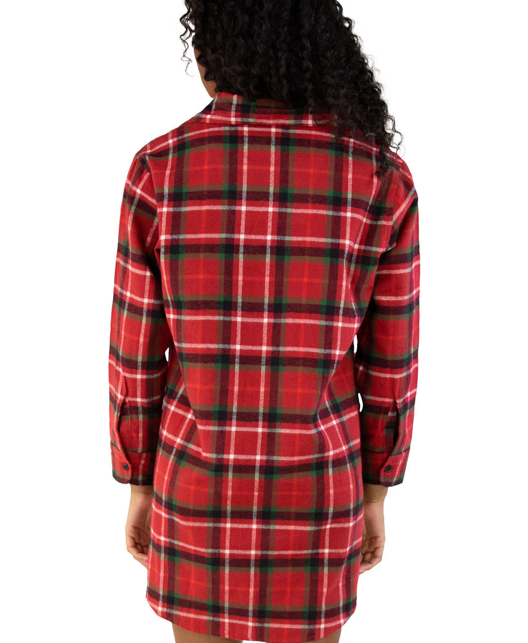 Flannel Christmas Plaid | Button Nightshirt