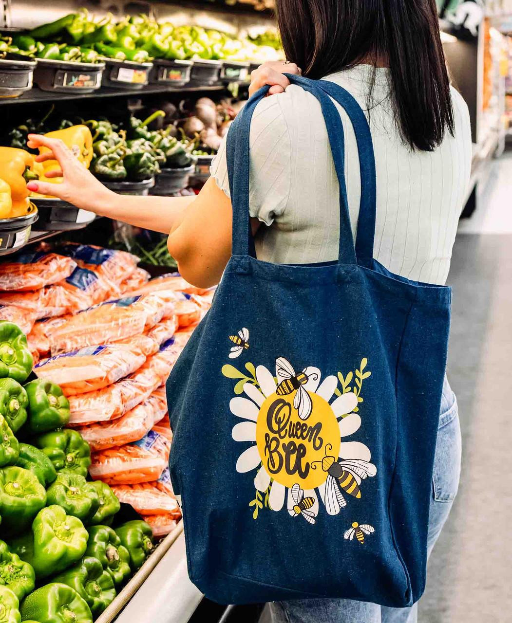 Queen Bee Reusable Tote Bag