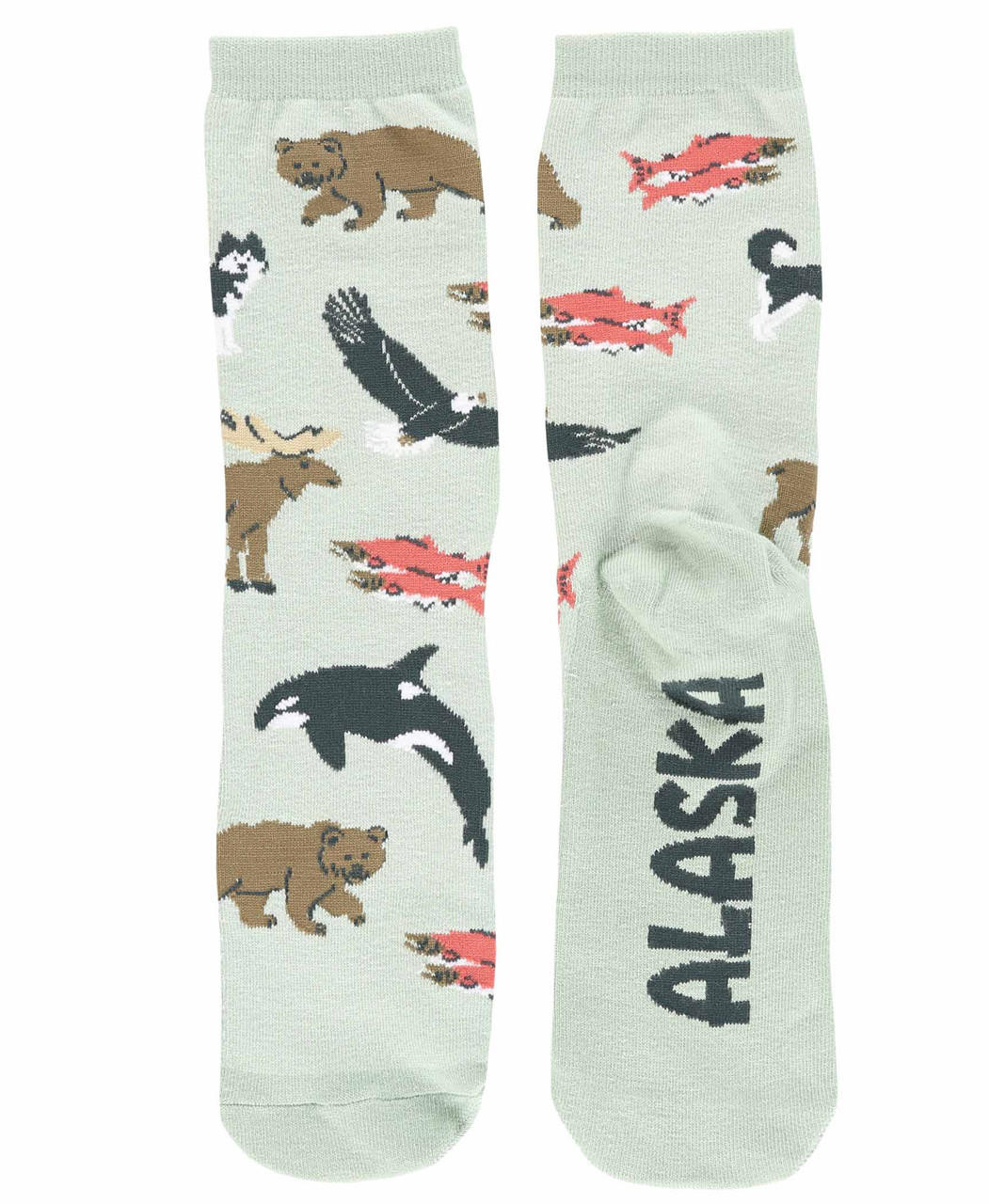Alaska Wildlife Crew Socks