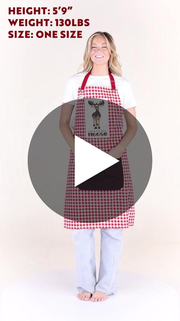 Chocolate Moose Women's Plaid Apron