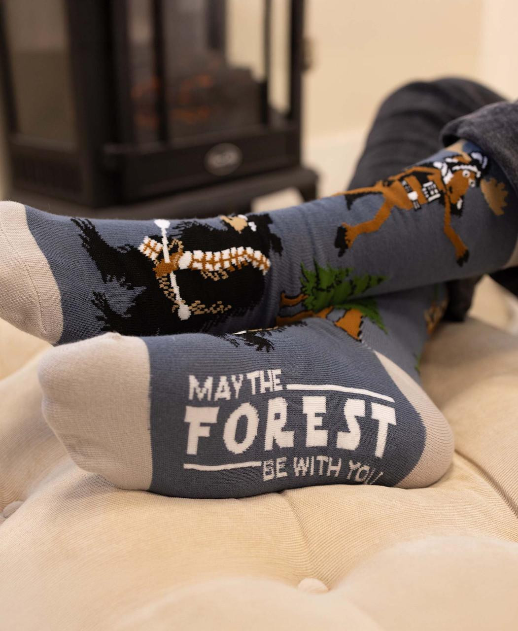 Forest Be With You Crew Socks