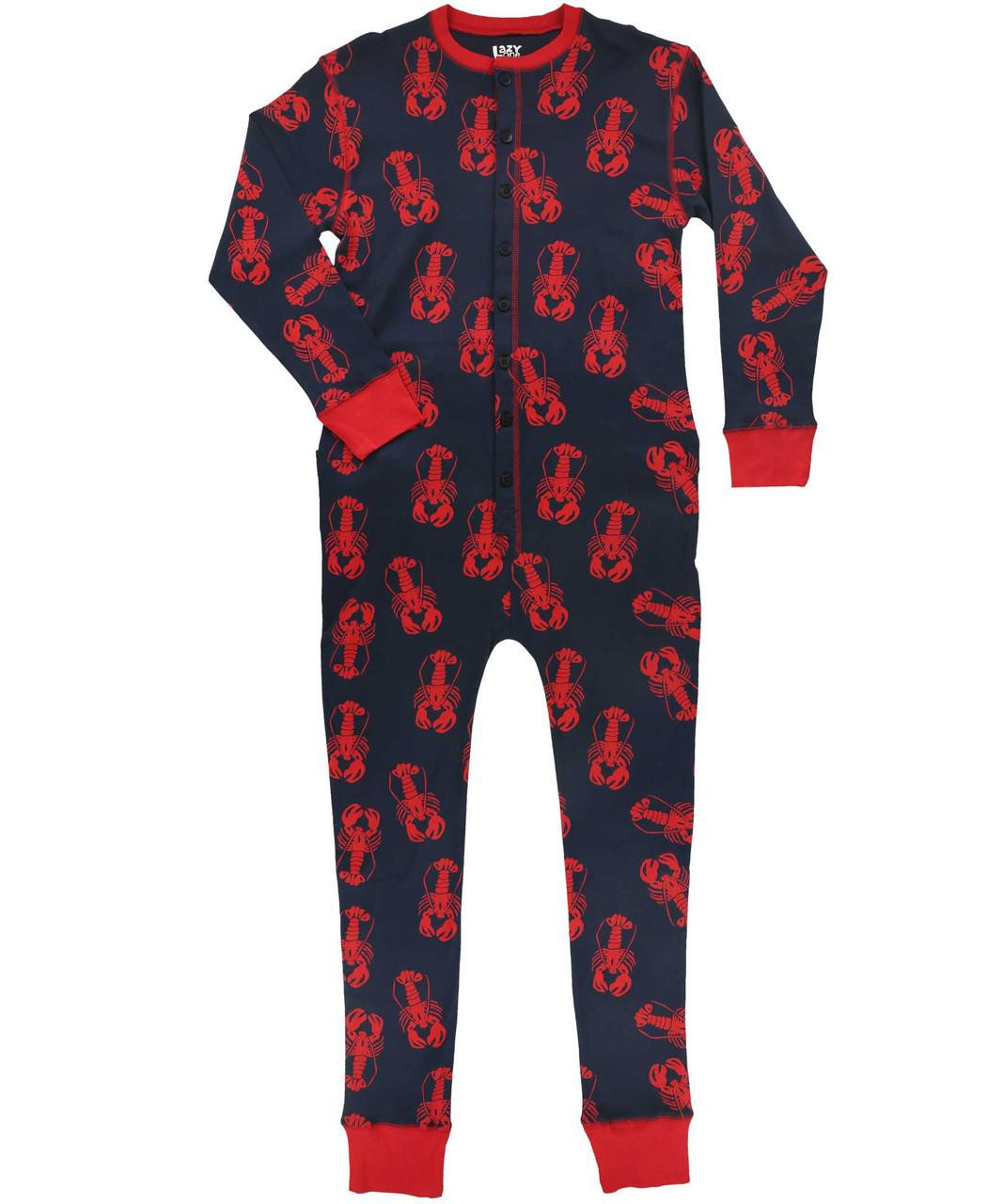 Lobster Blue Adult Onesie Flapjack By Lazyone