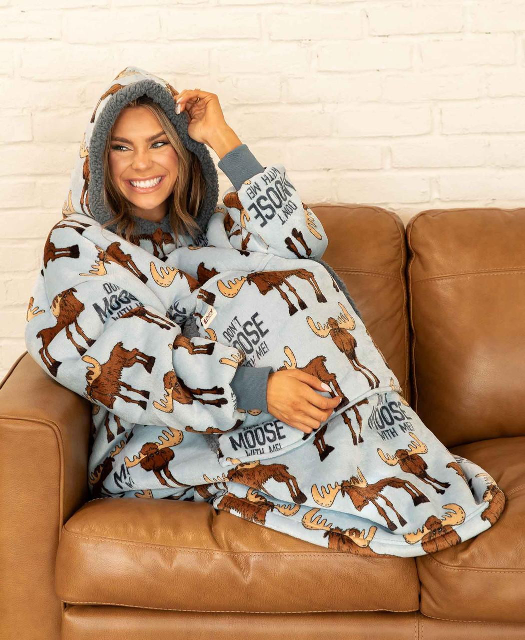 Don't Moose With Me Blanket Hoodie