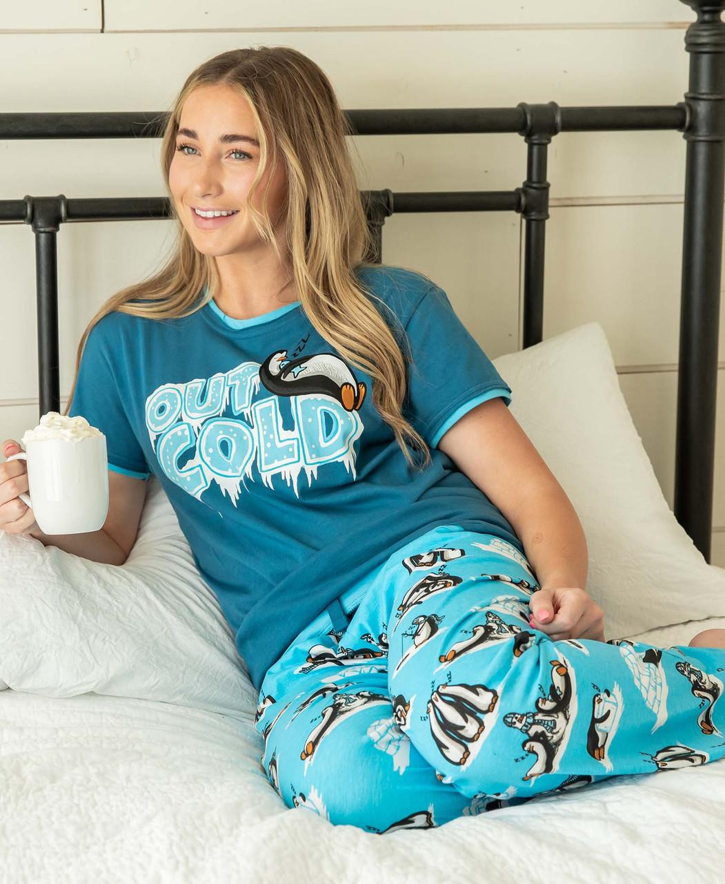 Out Cold Penguin Women's Regular Fit PJ Set