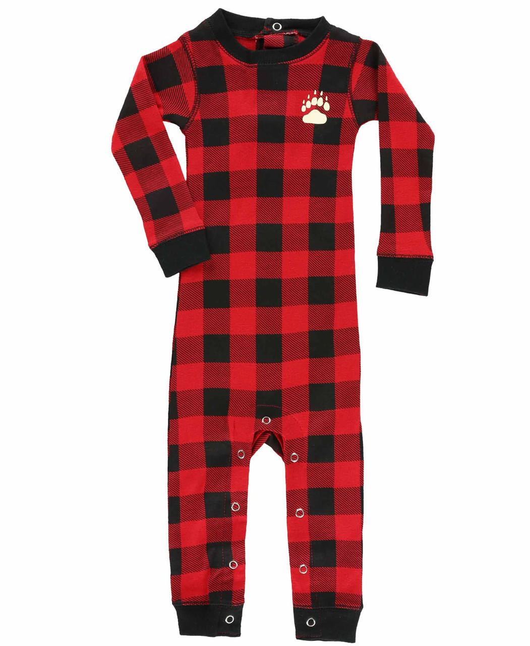 Bear Cheek Plaid Infant Onesie Flapjack | LazyOne