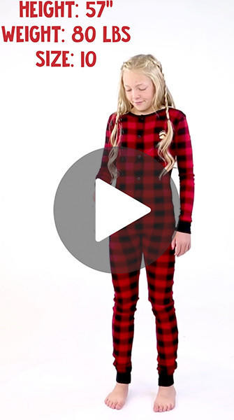 Bear Cheek Plaid Kid Onesie Flapjack | LazyOne