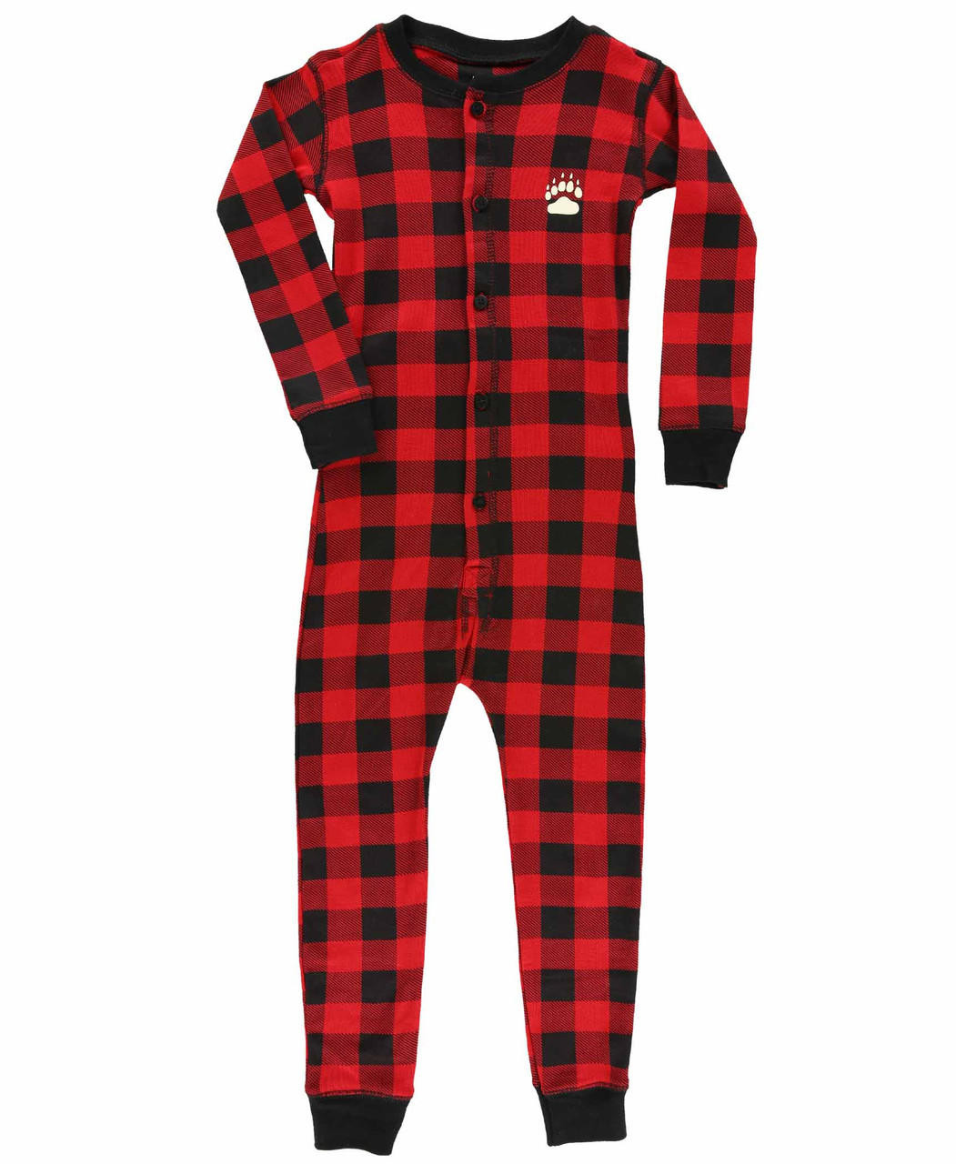 Bear Cheek Plaid Kid Onesie Flapjack | LazyOne