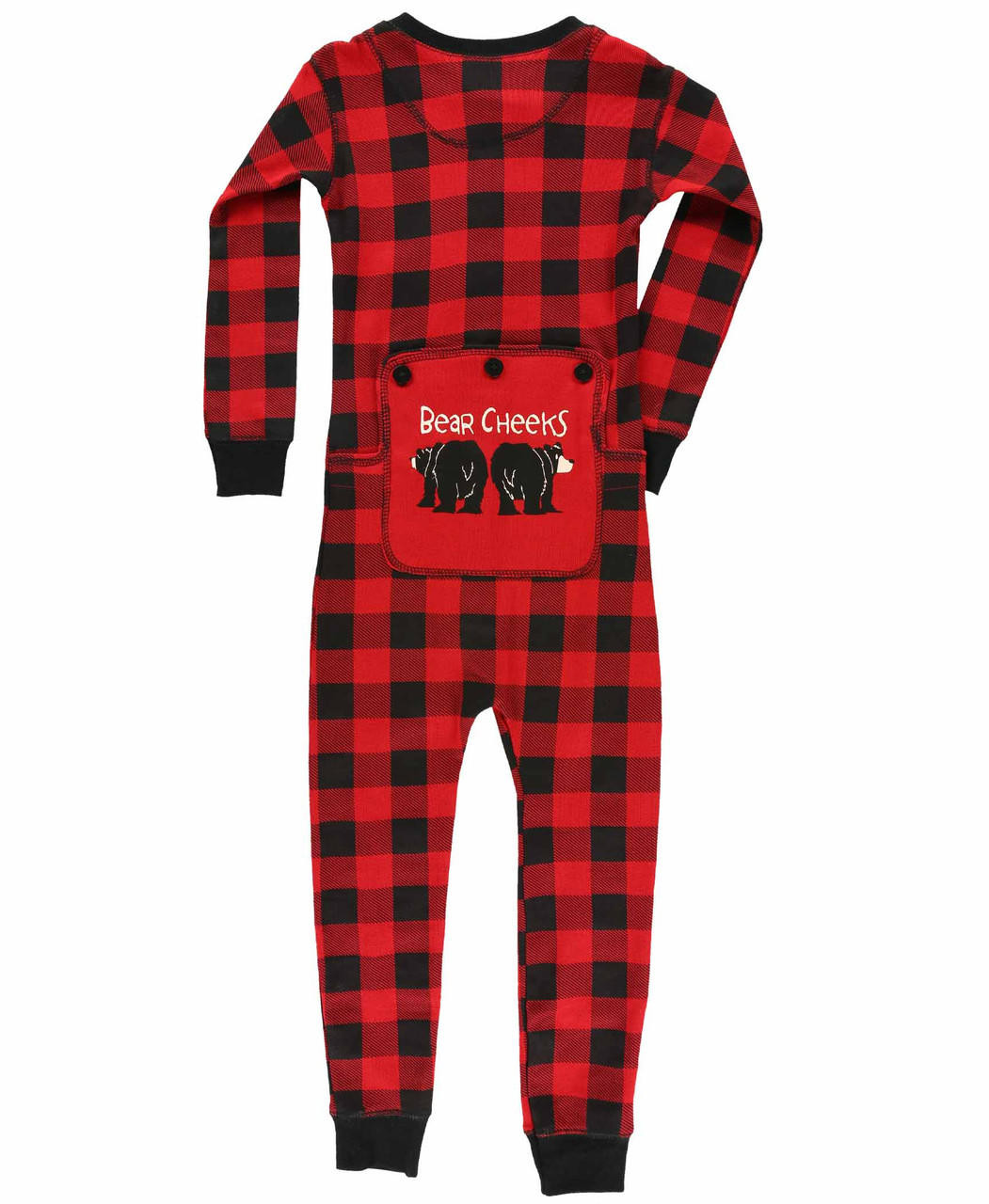 Bear Cheek Plaid Kid Onesie Flapjack | LazyOne