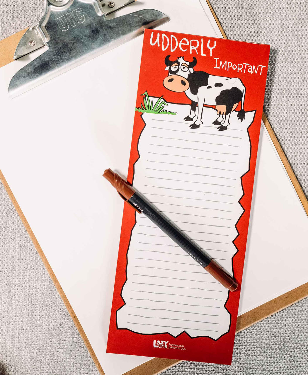 Udderly Important Notepad | LazyOne