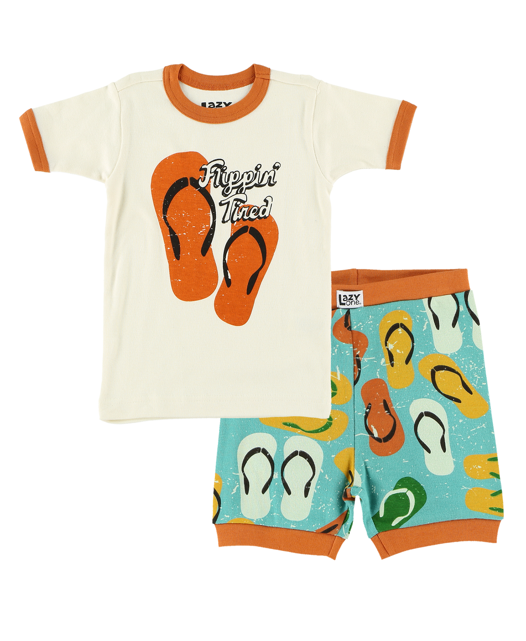 Flippin' Tired Kid's PJ Short Set