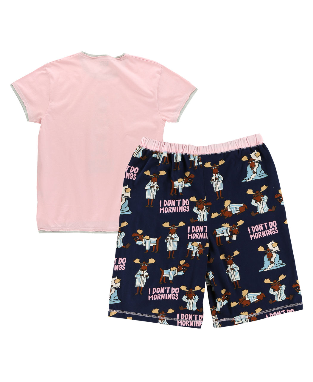 Don't Do Mornings Women's Moose Bermuda Short Set