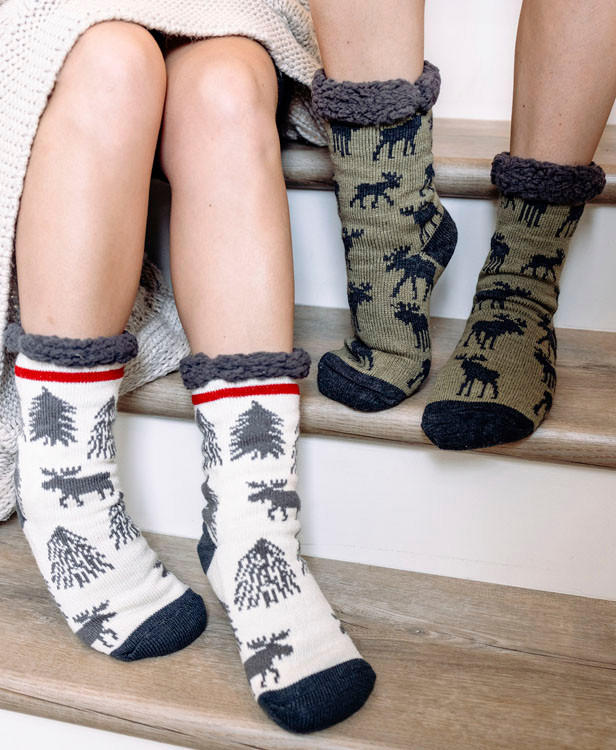 Mountain Made Moose Plush Sock