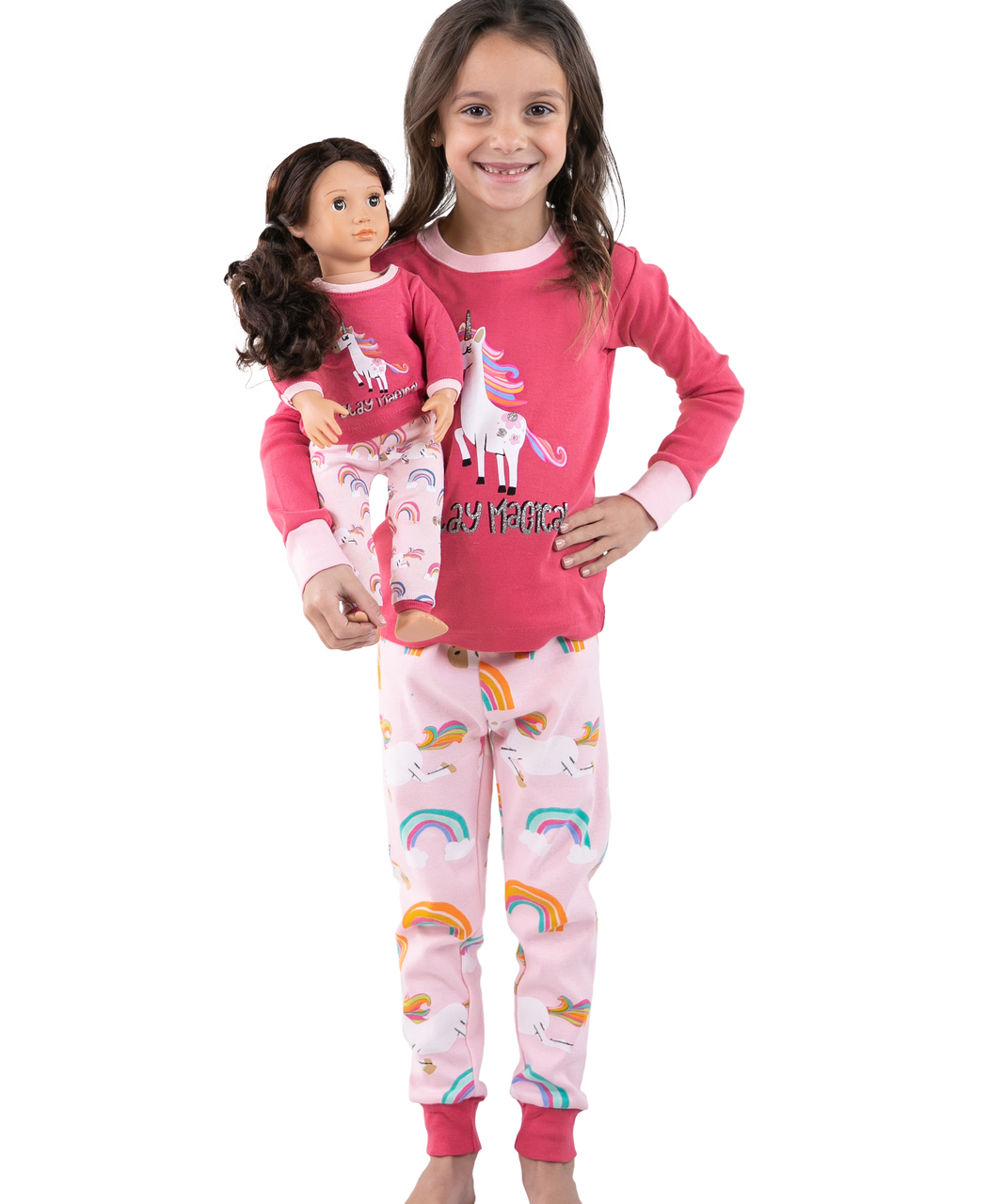 Stay Magical Unicorn Matching Kid & Doll Set