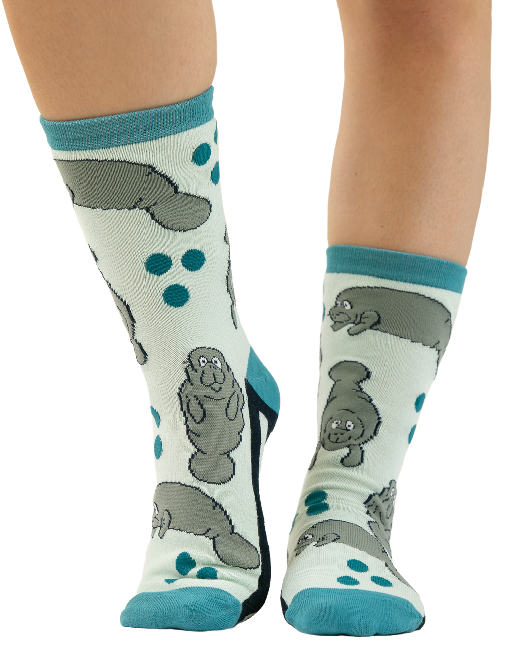 Manatee No Wake Zone Crew Sock