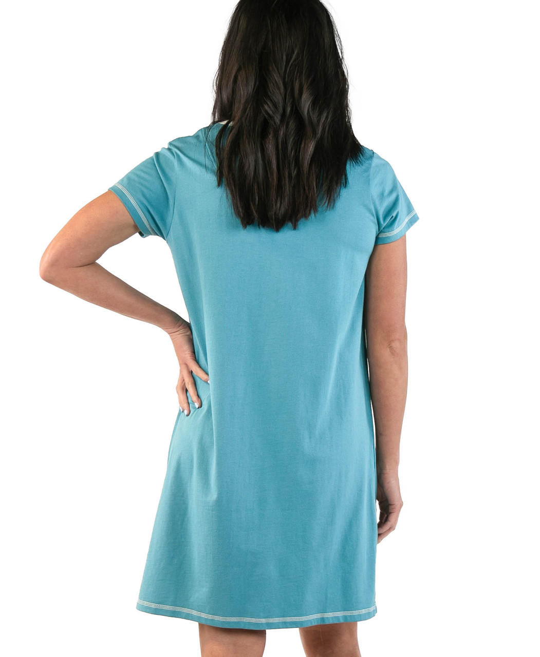 No Wake Zone Women's Manatee V-Neck Nightshirt