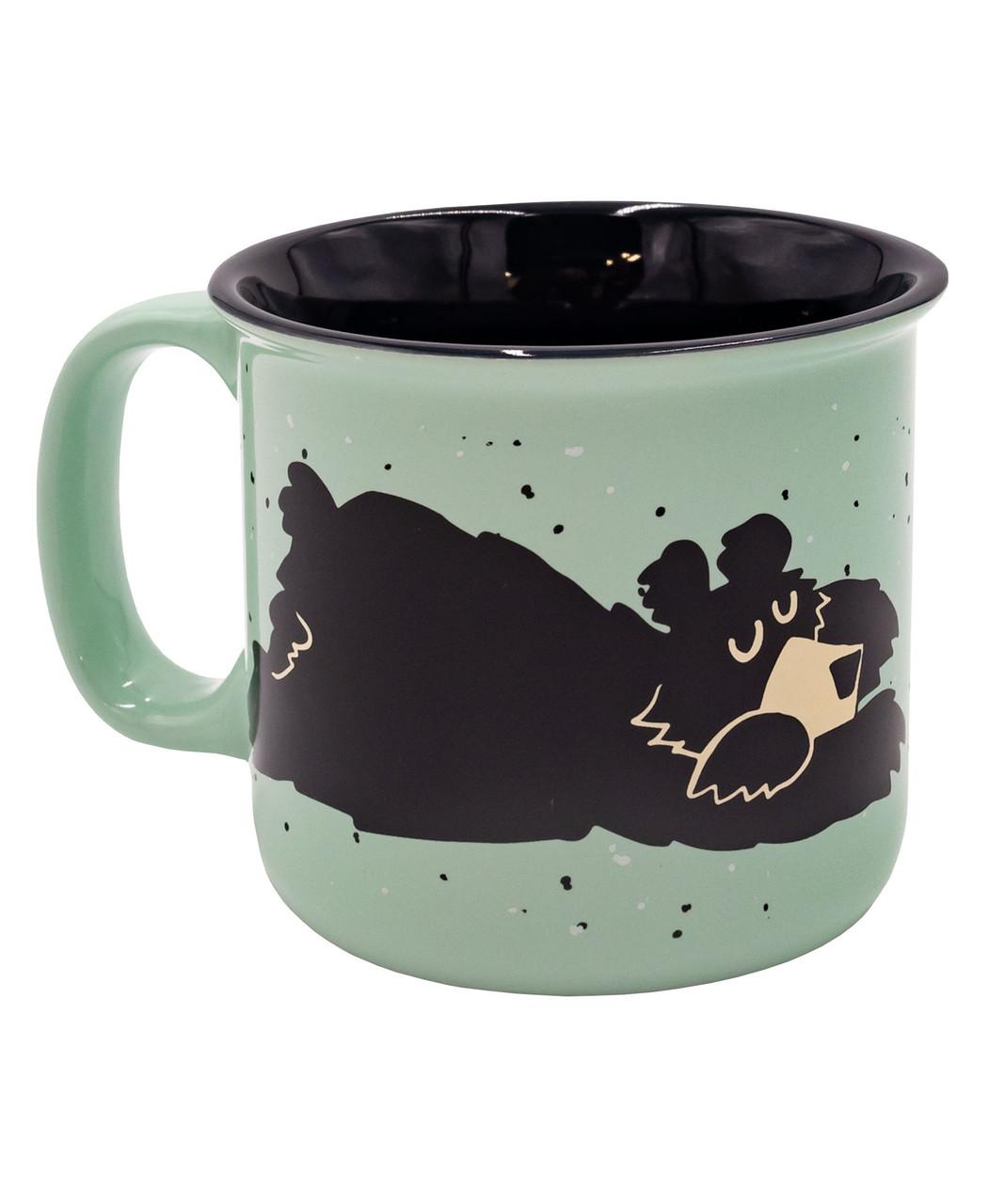 Bearly Awake Blue Ceramic Mug
