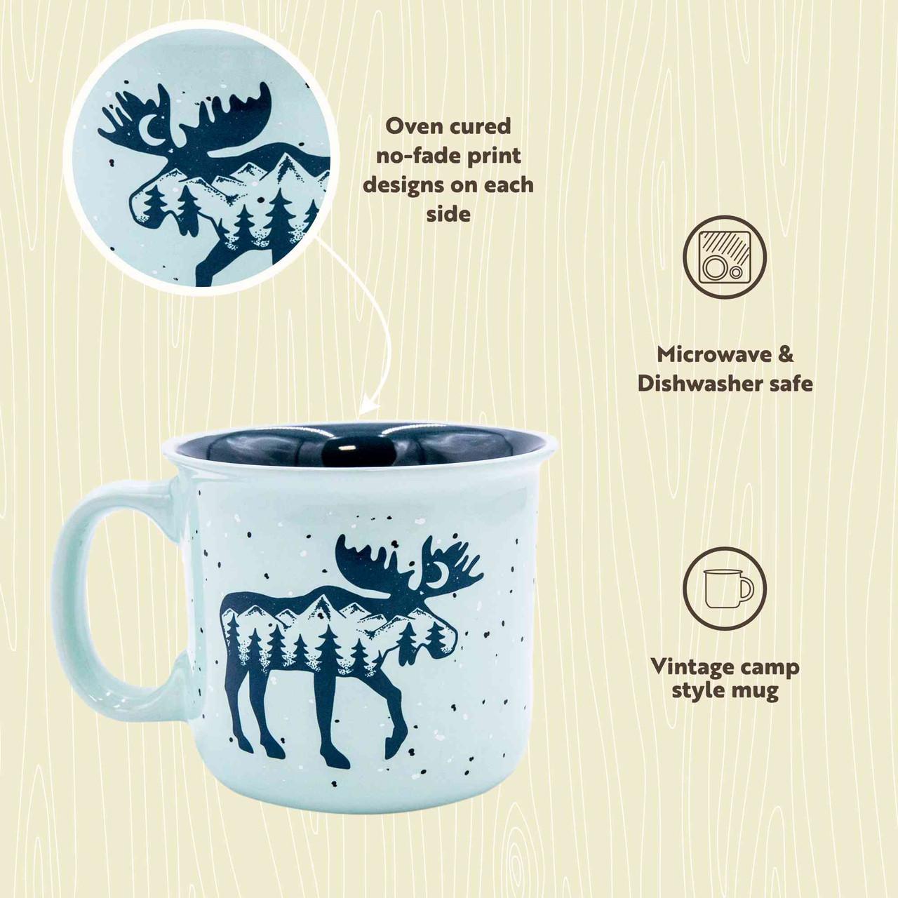 Mountain Moose Ceramic Mug 4 Pack