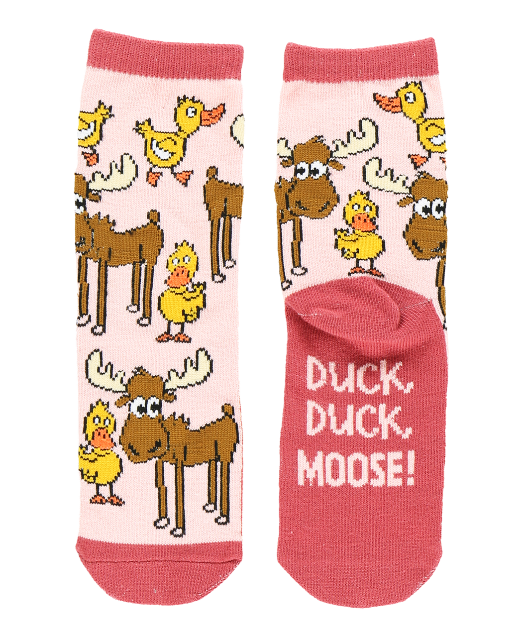 Duck Duck Moose Kid Sock Pink